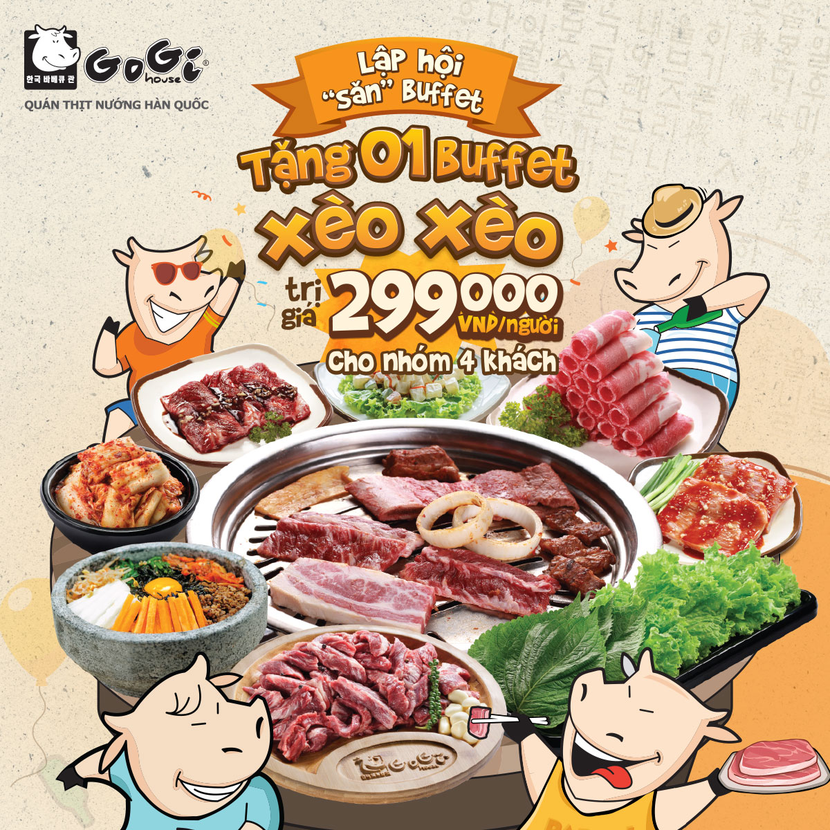 Khuyến Mãi Gogi House | Buffet 199K - 2019 | Vua Khuyến Mãi