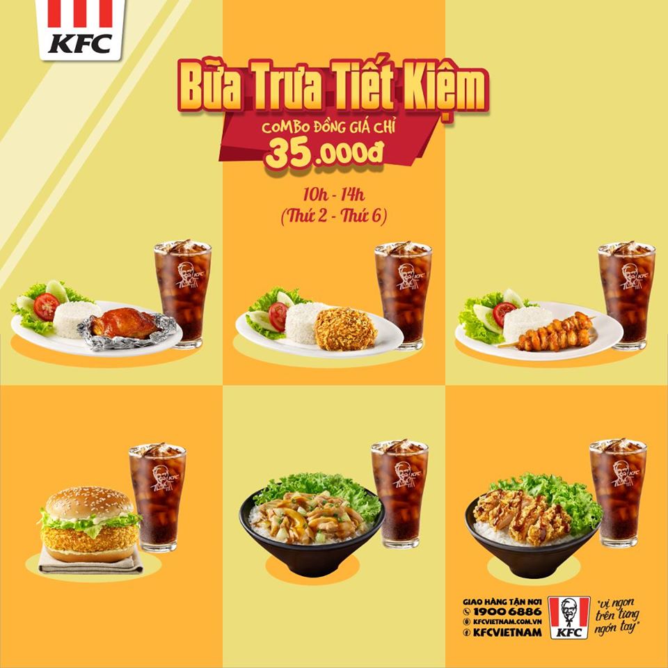 KFC Khuyến Mãi | 18K/ 1 Miếng Gà | Tháng 4/2020 | Vua Khuyến Mãi