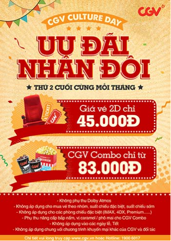 CGV Cinemas Sale | 5K OFF | Tháng 12/2025 | Vua Khuyến Mãi