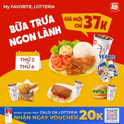 Lotteria Sale | FREE UPSIZE - 2023 | Vua Khuyến Mãi